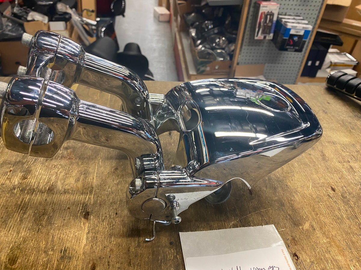 Harley Dyna Fxdl Lowrider Headlight Visor Adjustable Handlebar Risers ...