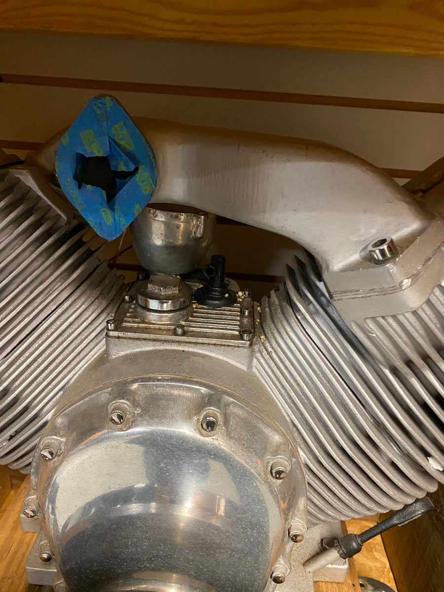 Super Vee Engine Motor Harley Custom Chopper Nostalgia cycle Chevy par ...